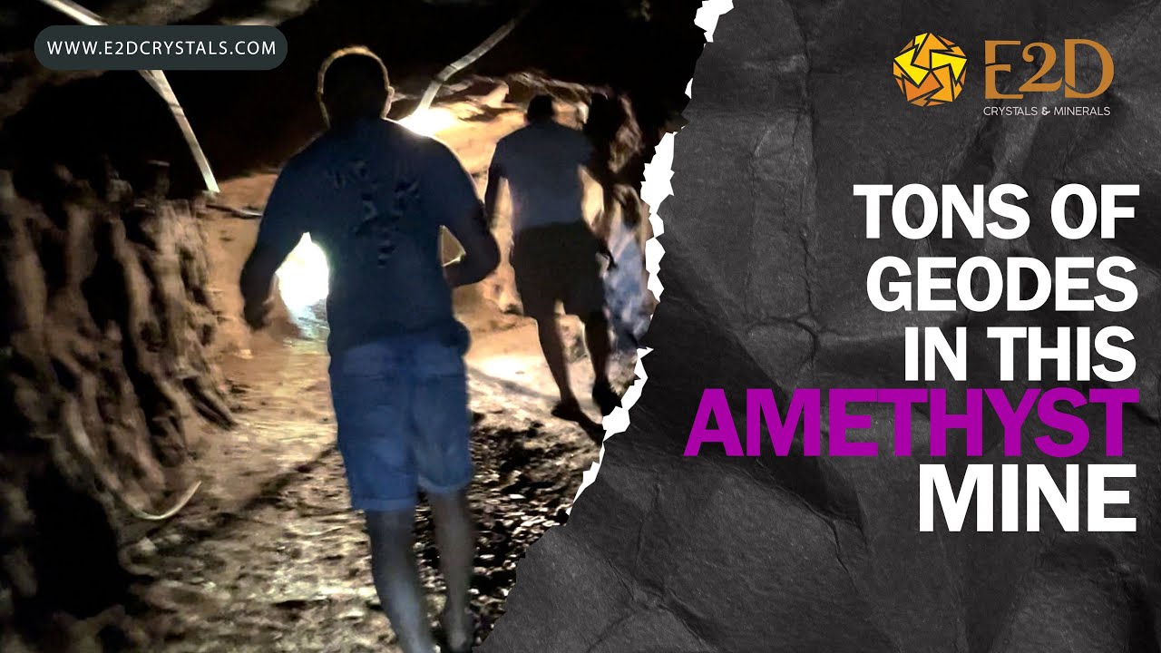 Exploring a Deep Amethyst Crystal Mine in Brazil Filled with Geodes ...