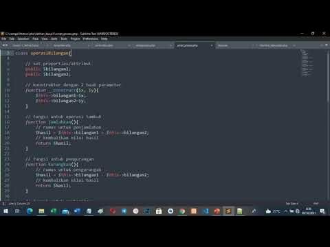 Tutorial OOP PHP : Contoh Studi Kasus Aplikasi Kalkulator - YouTube