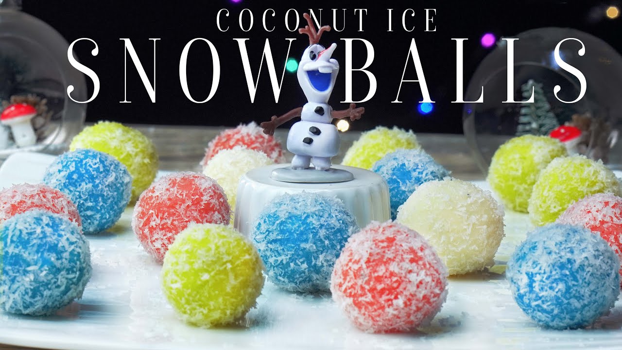 Coconut Ice Snowball Recipe | Snowballs For Christmas | NO BAKE | NO ...