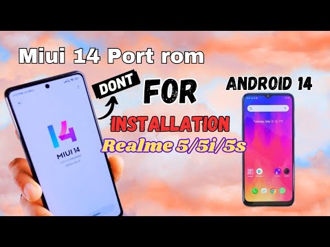 Miui port rom installation for realme 5/5i/5s | Android 14 | best port ...