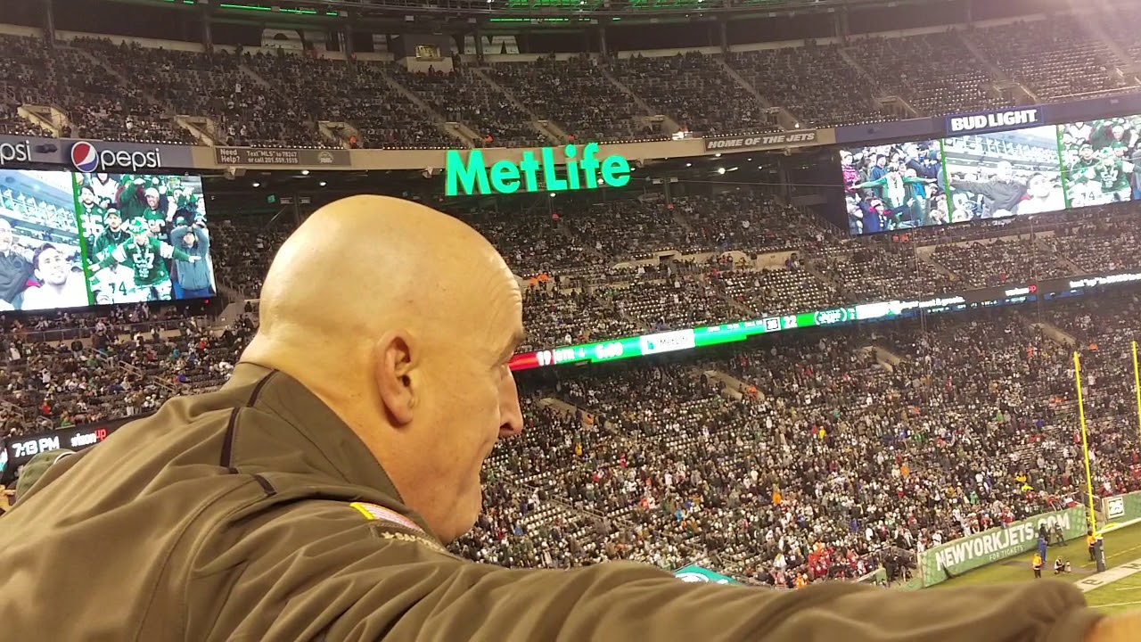 Fireman Ed leading chants during Jets vs. Texans - YouTube