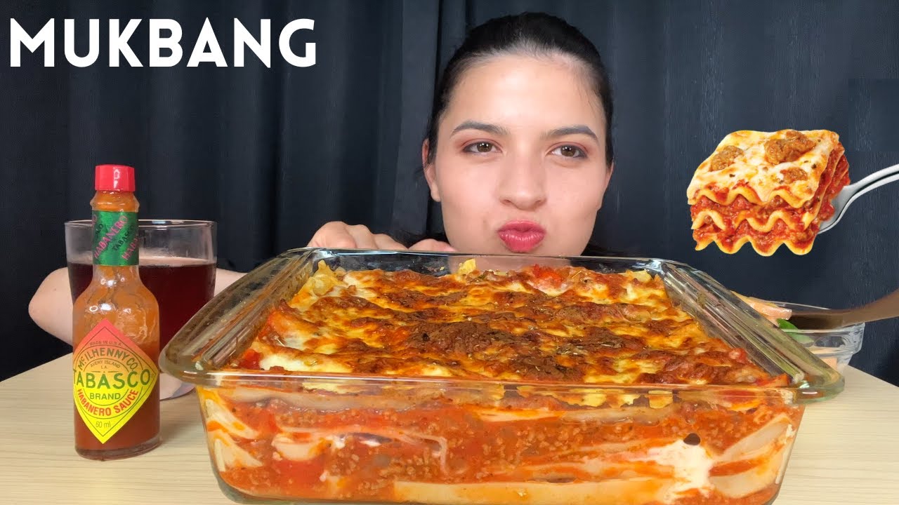 ASMR MUKBANG LASANHA | MEAT LASAGNA EATING SOUNDS - YouTube