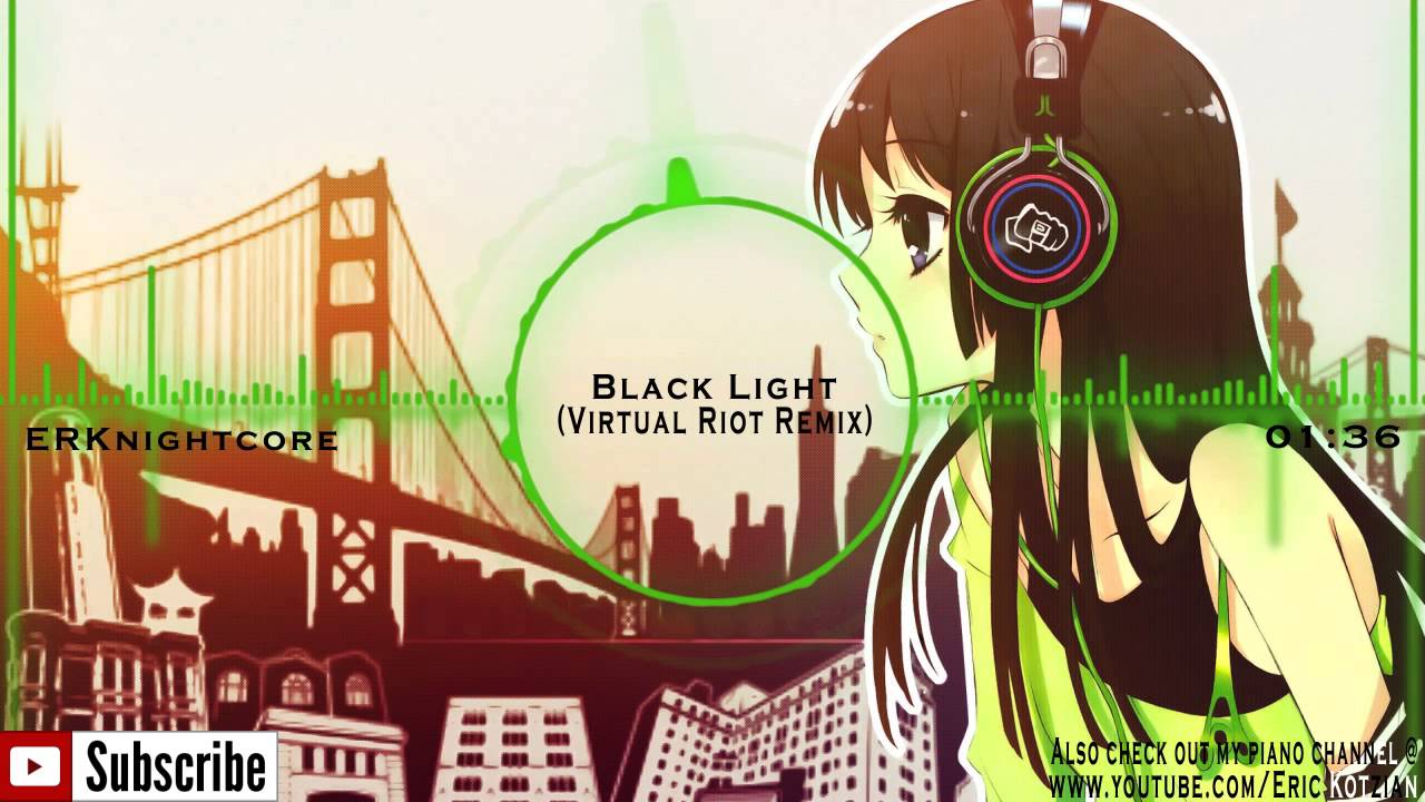 Nightcore - Black Light (Virtual Riot Remix) - Lisa Rowe - YouTube