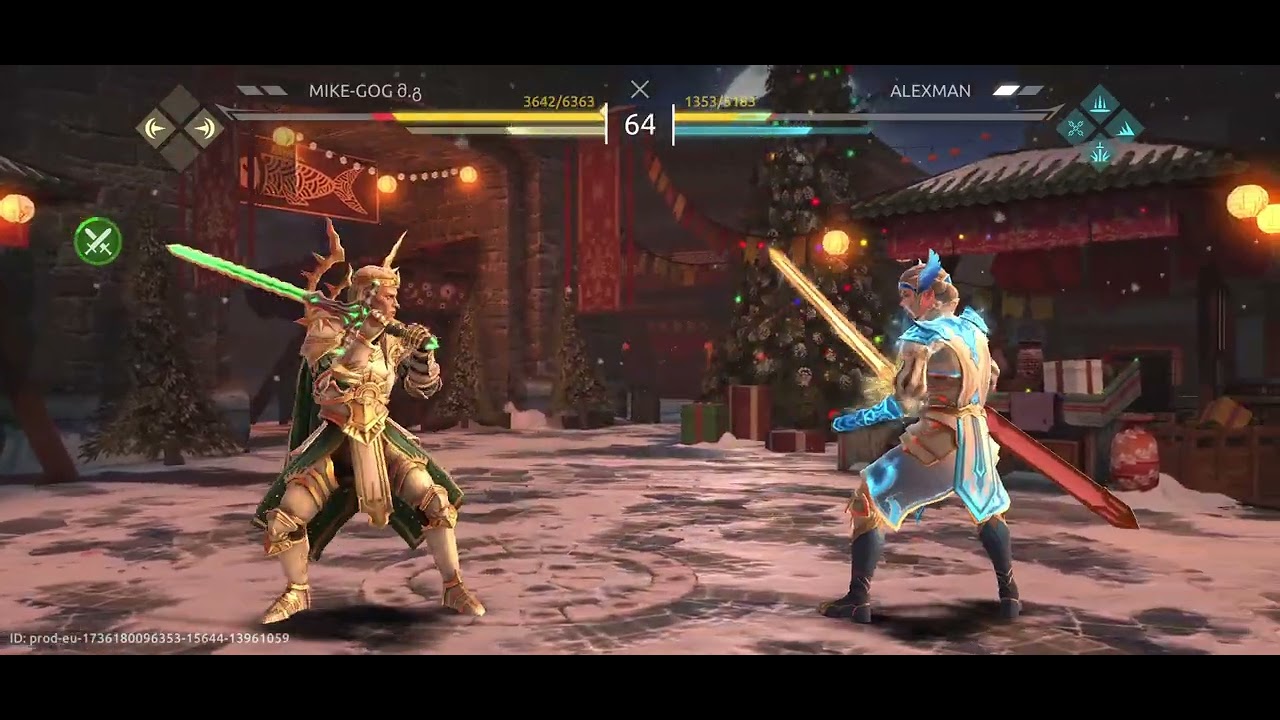 Shadow Fight 4 Arena Epic Fight Helga VS King Of The Legion - YouTube