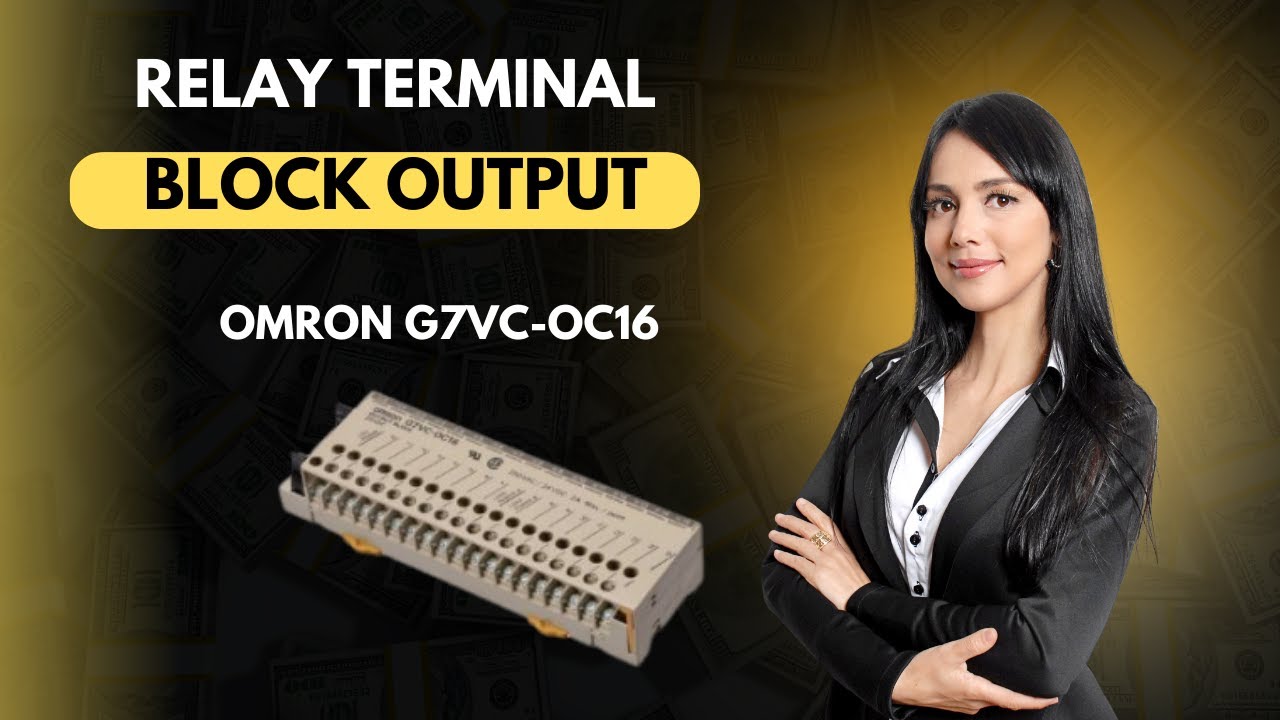 Relay Terminal Output Block Omron G7VC-OC16 24VDC - YouTube