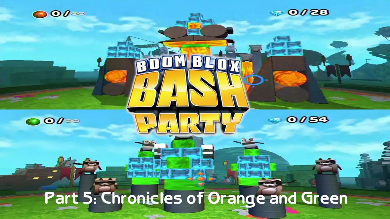 Let's Play Boom Blox: Bash Party - Part 5: Chronicles of Orange and ...