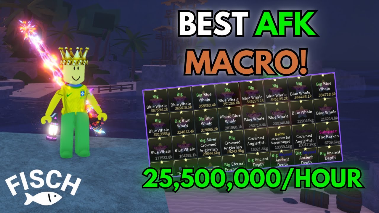 NEW BEST AUTO AFK FISCH MACRO ROBLOX! How To MACRO in FISCH ROBLOX ...
