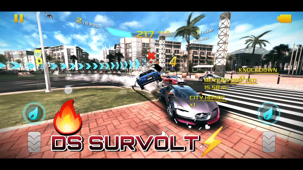Asphalt 8 : DS Survolt car gameplay - YouTube