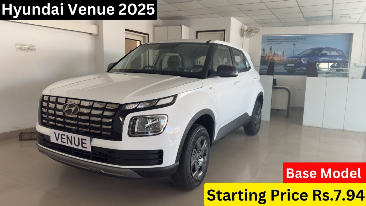 Hyundai Venue Base Model 2025 || Venue E Model 2025 - YouTube