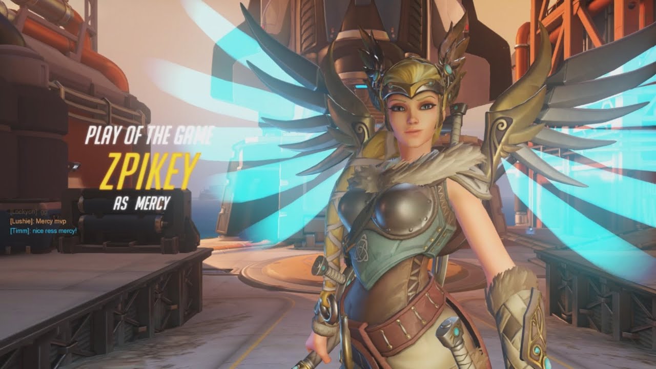 Overwatch: How to get 12 commendations; Huge Rez (mercy) - YouTube