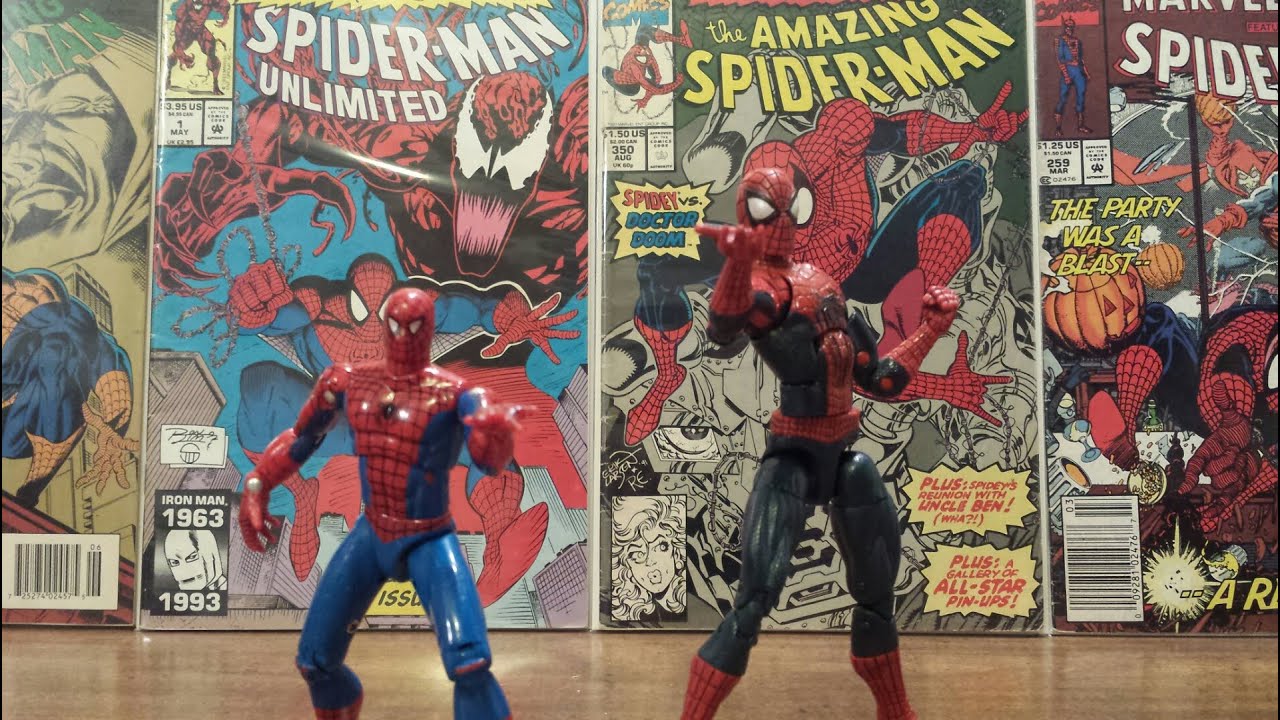 Throwback Thursday! 1992 toybiz spiderman V's marvel legends spiderman ...