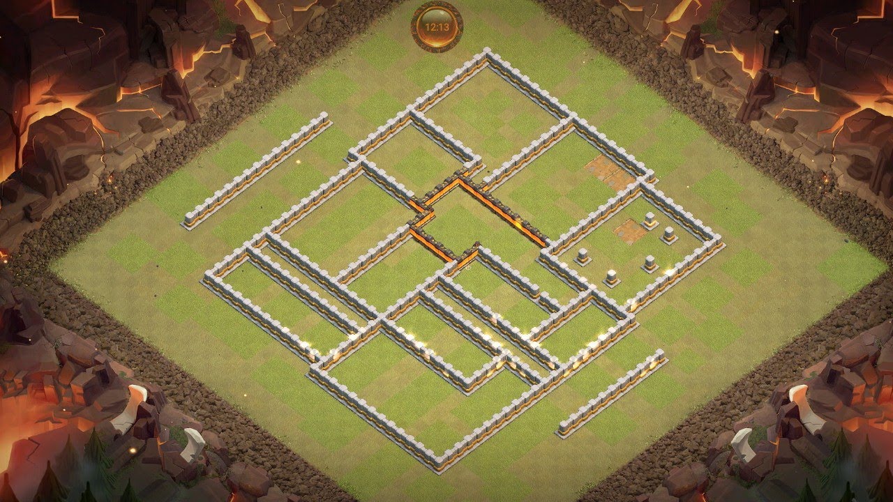 melhor layout cv 11 (clash of clans) pra guerra - YouTube