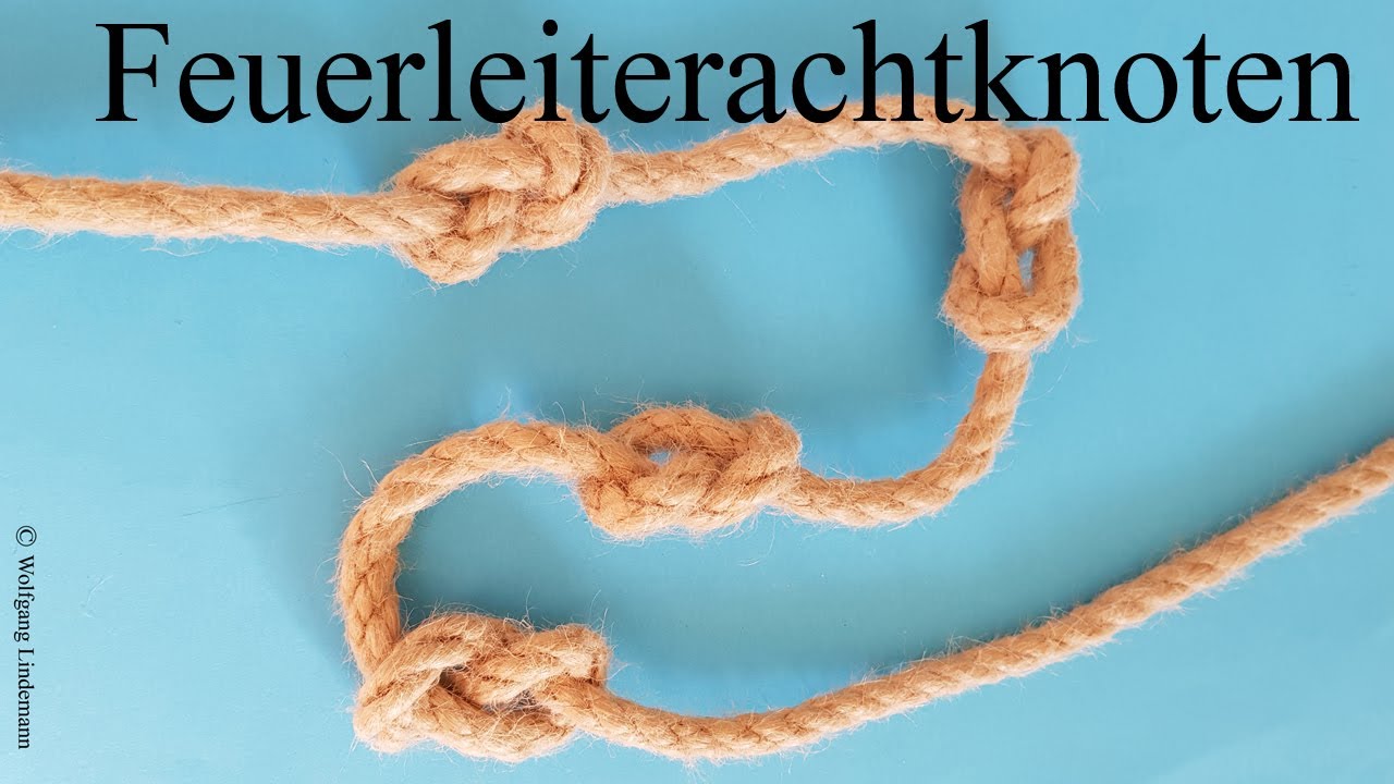 Feuerleiterachtknoten (Fire-Escape Figure-Eight Knot) - YouTube