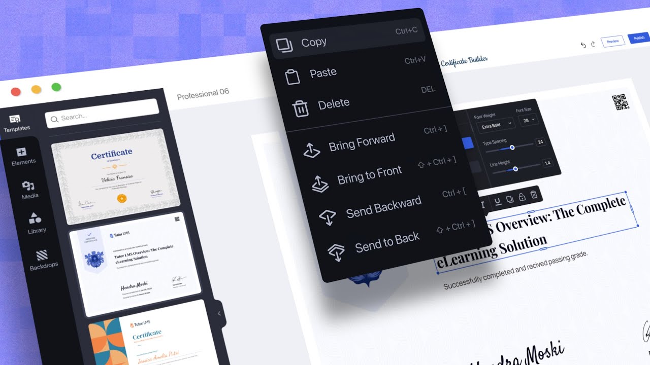 Tutorial: How to Design Certificates for eLearning Courses Using Tutor ...