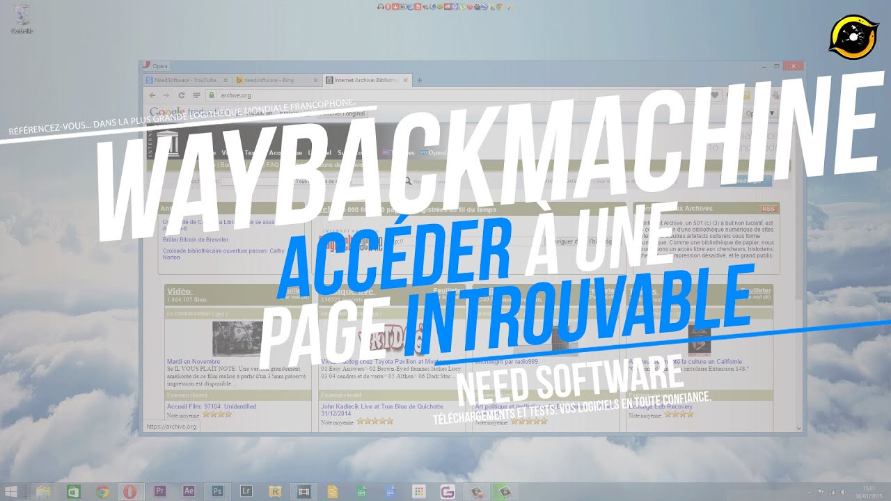 Comment Accéder à une page introuvable - WayBackMachine - YouTube