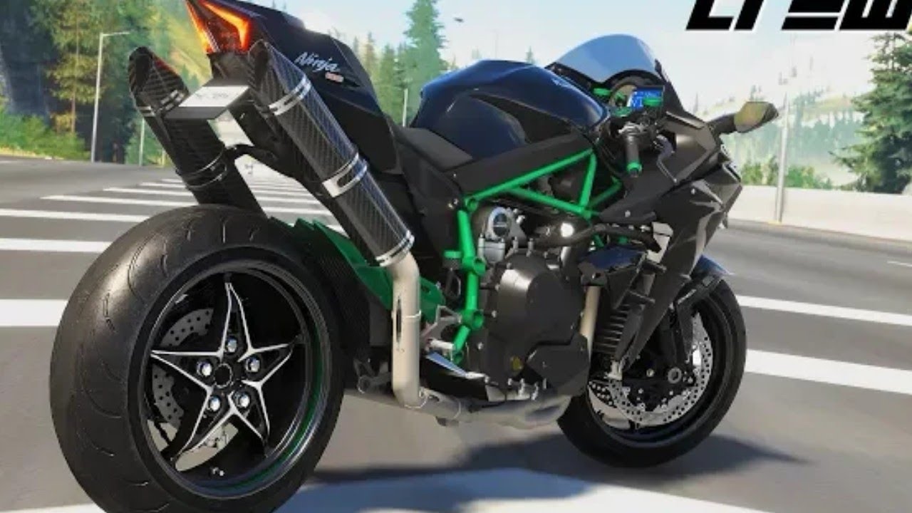 Kawasaki ninja h2r- the crew 2 - YouTube