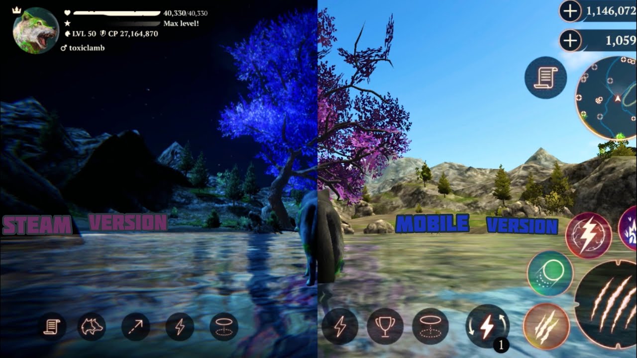 The Wolf - Steam Version VS Mobile Version Graphics Comparison - YouTube