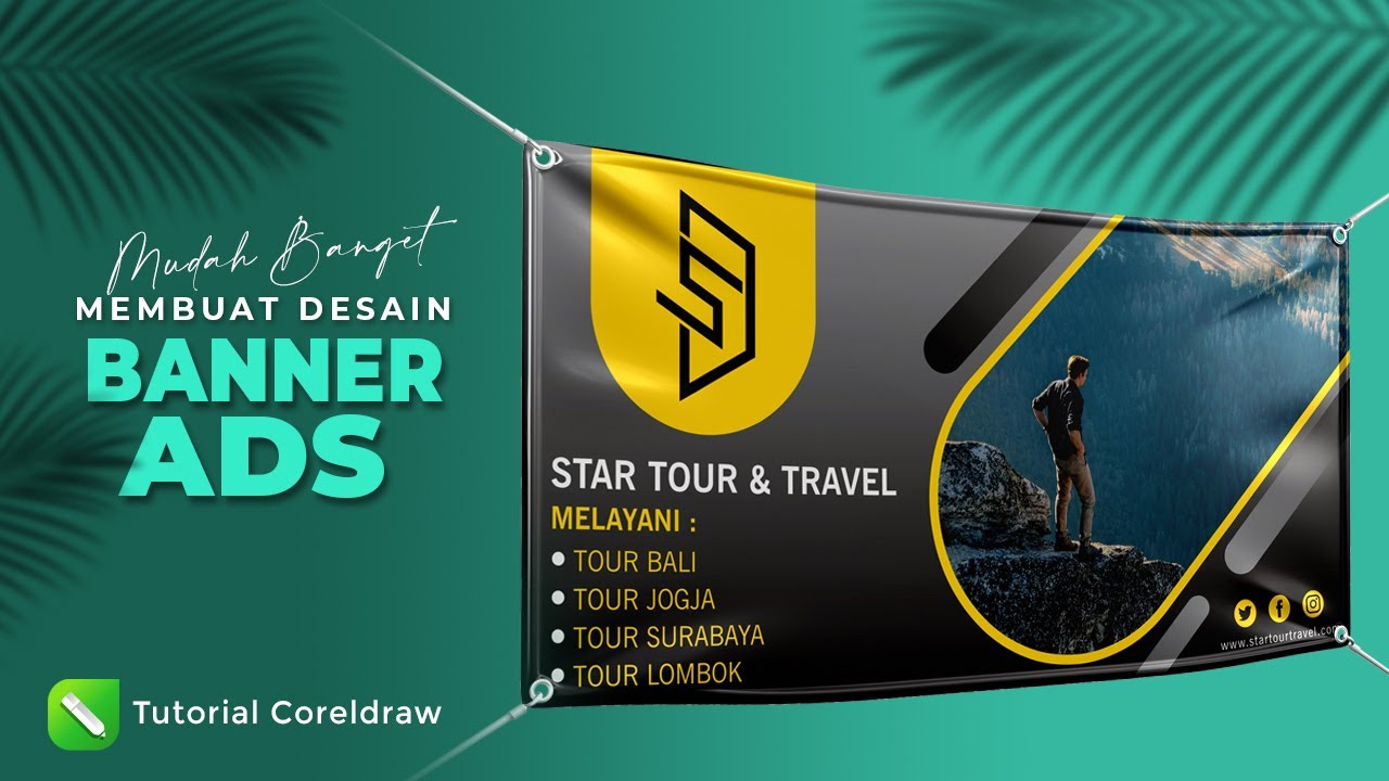 Tutorial Design Banner Ads di Coreldraw - YouTube
