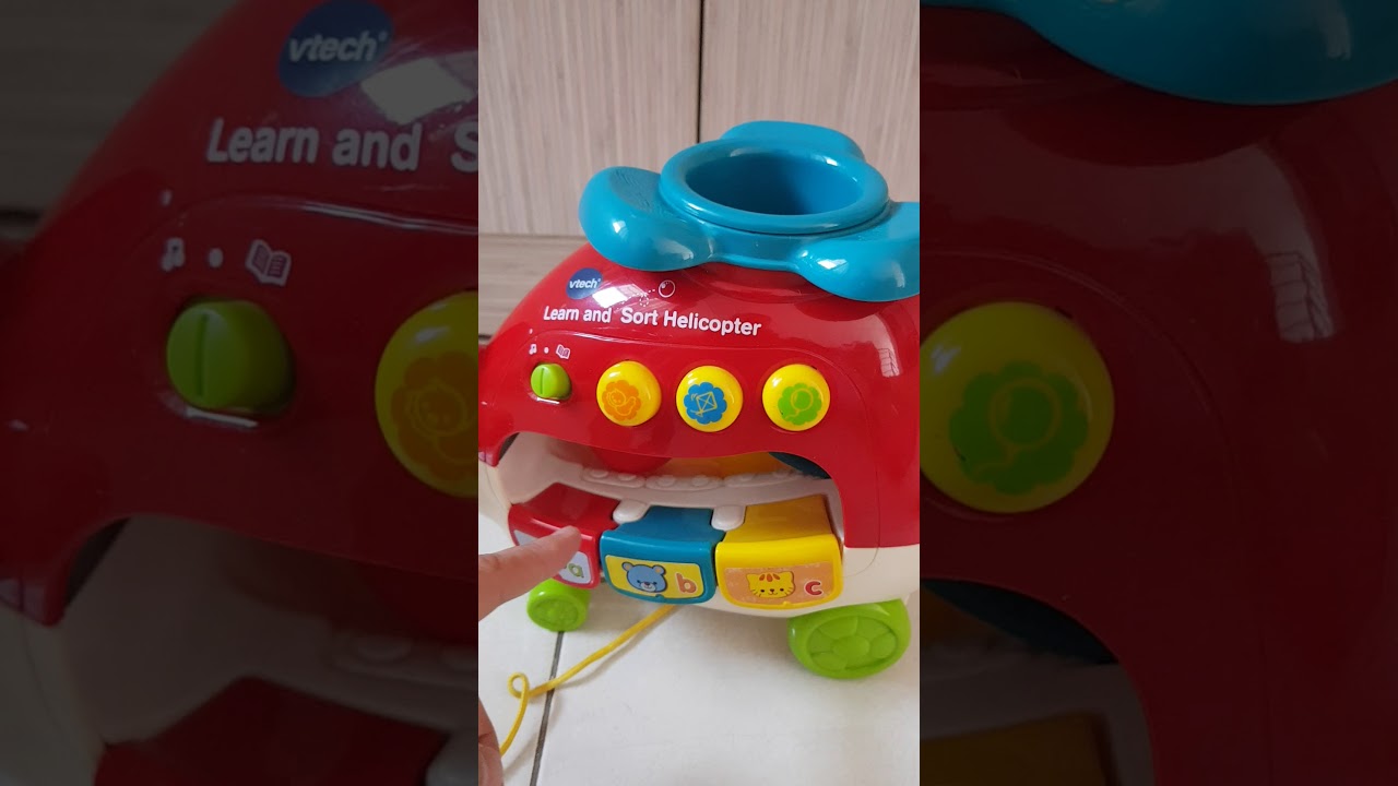 Vtech learn and sort helicopter part 2 - YouTube