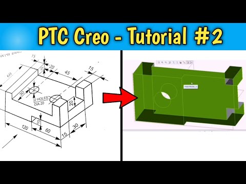 PTC creo software all basic tool mechanical design tutorial .2. Line ...
