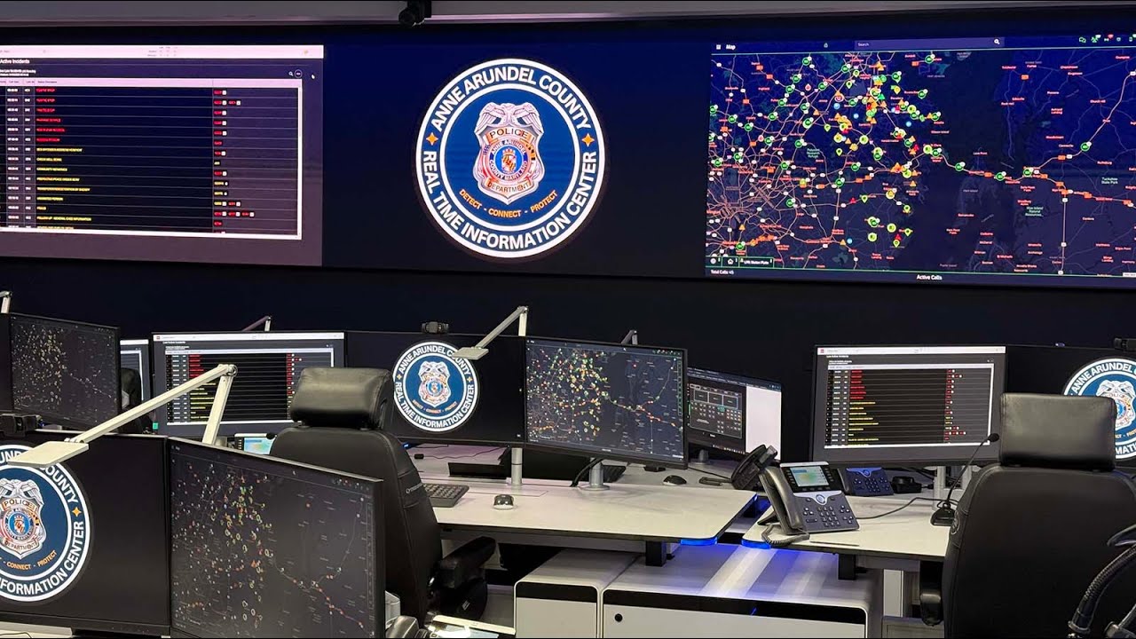 Anne Arundel County Police Real-Time Information Center (RTIC) - YouTube