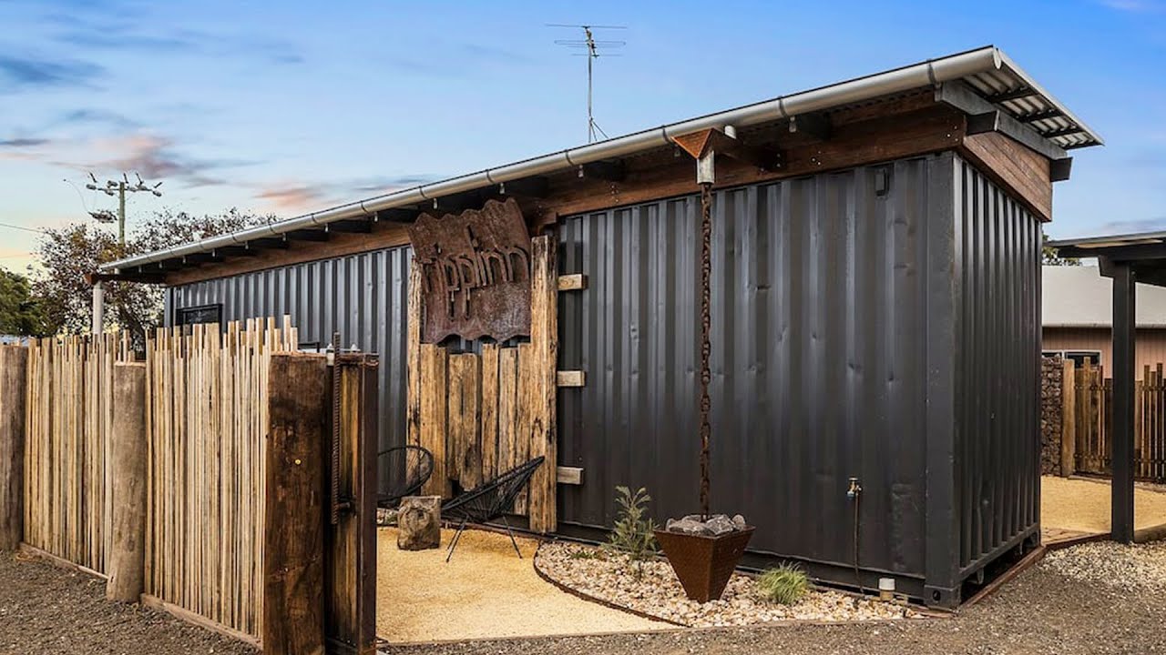 Unique Handcrafted Functional 40ft Converted Shipping Container - YouTube