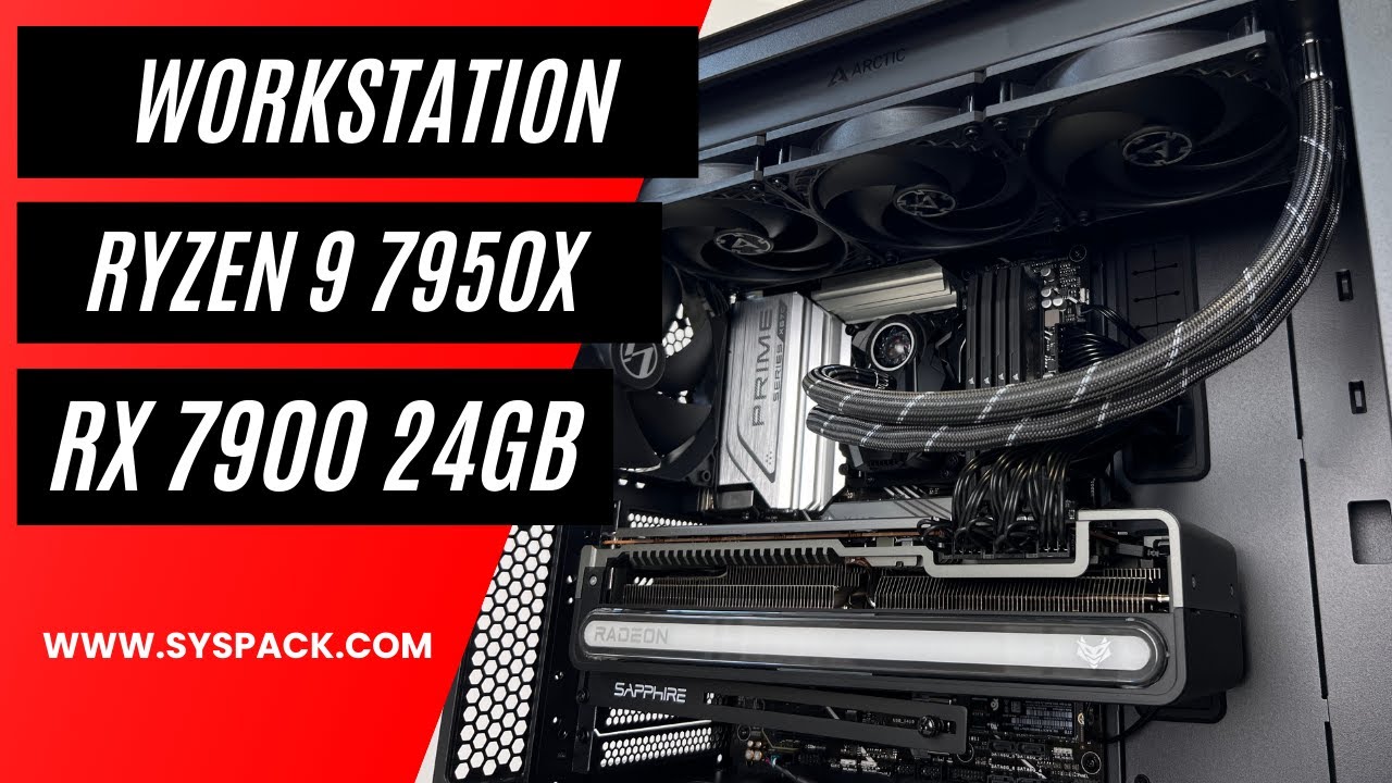 Ryzen 9 7950X | RX 7900 XTX PC Build | AMD Workstation - YouTube
