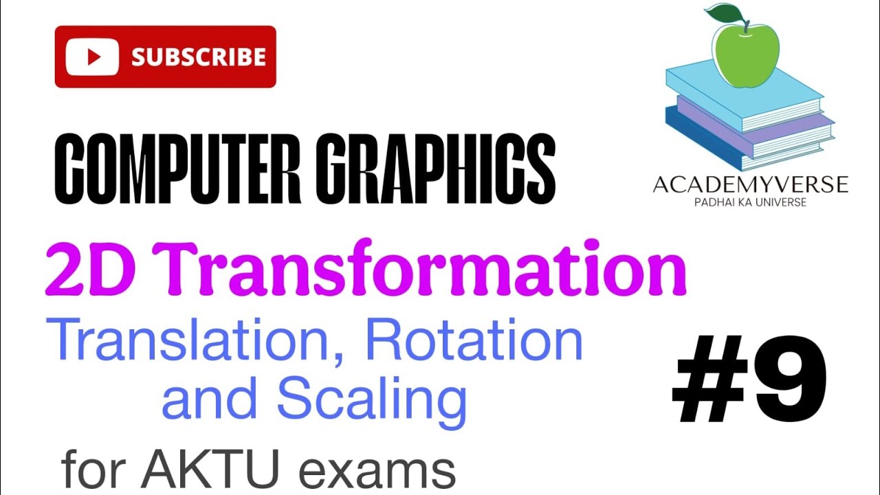 #9 2D transformation|Part1 | unit 2 | Computer graphics| AkTu - YouTube
