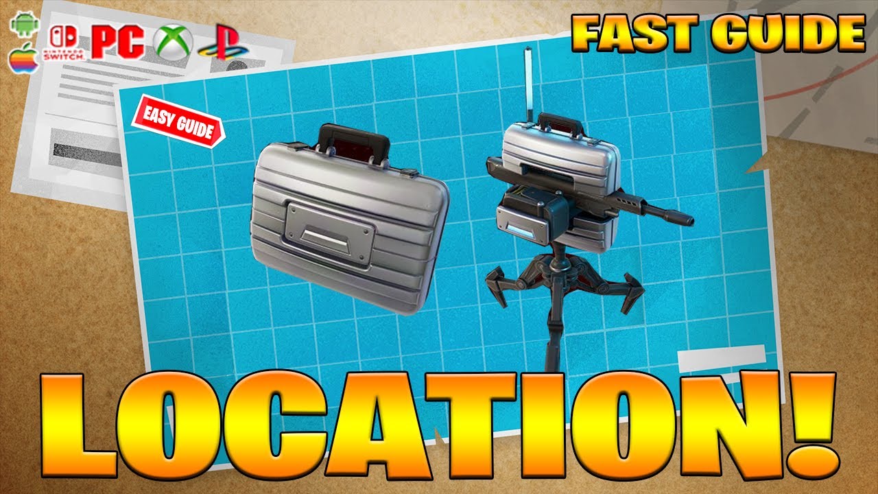 Where to find ALL Business Turret Location in Fortnite! (How to Get The ...