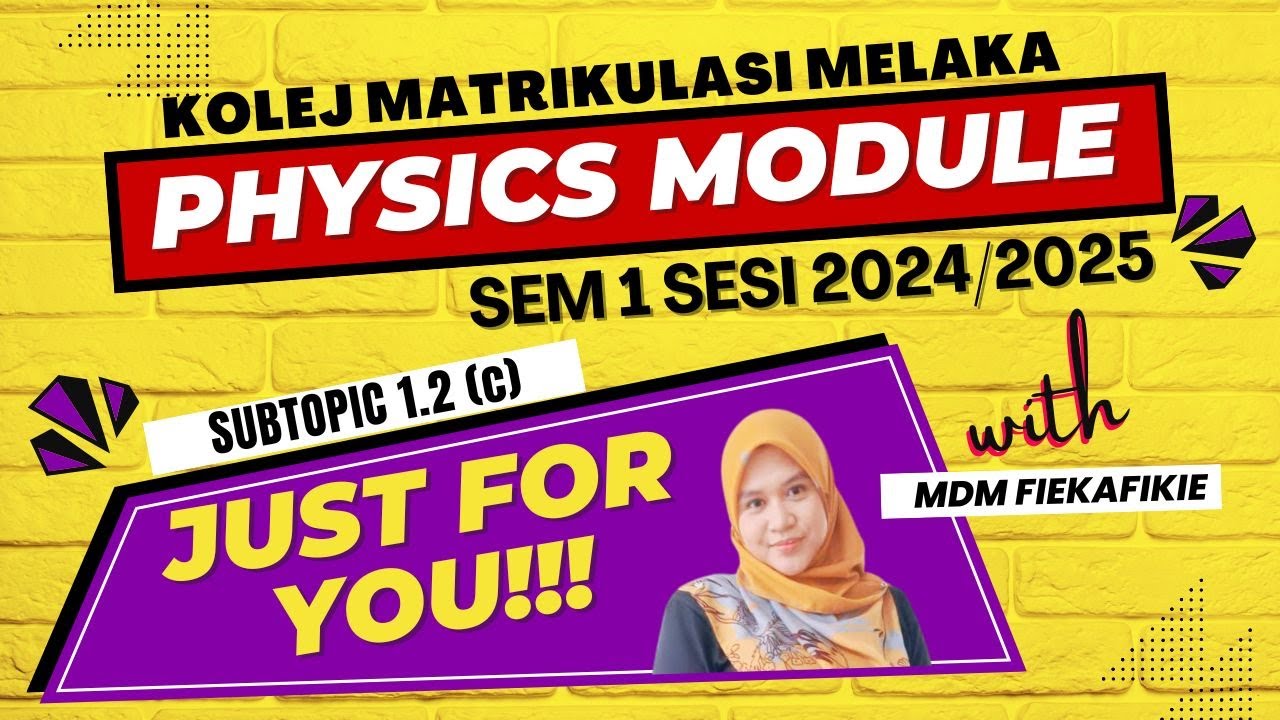 SUBTOPIC 1.2 (c) : Determine resultant of vectors, Matriculation ...