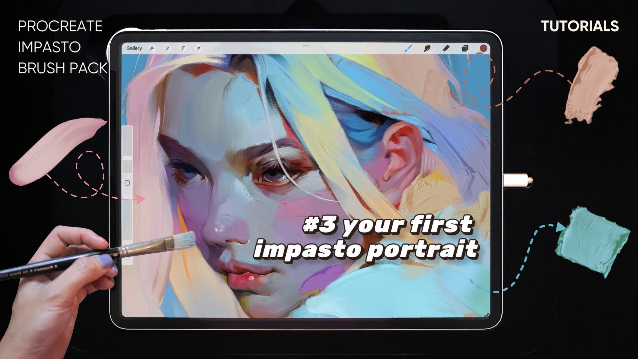 Turn your Procreate portraits into 3D Oil Paintings! : Impasto Brush ...