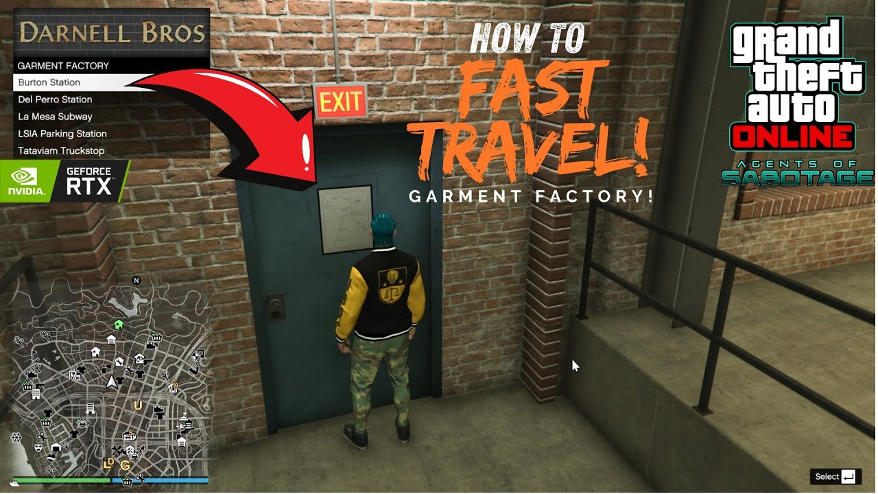 How to Fast Travel| Fast Travel Location on Your Garment Factory in GTA ...