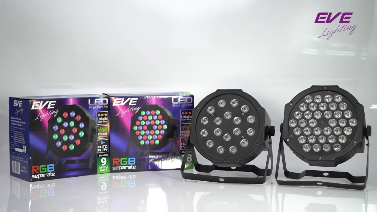 Stage light Par RGB - EVE Lighting - YouTube
