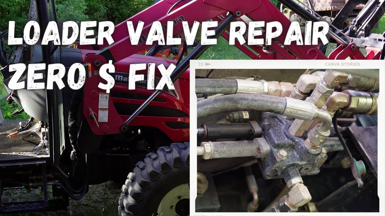 Tractor loader valve repair - YouTube