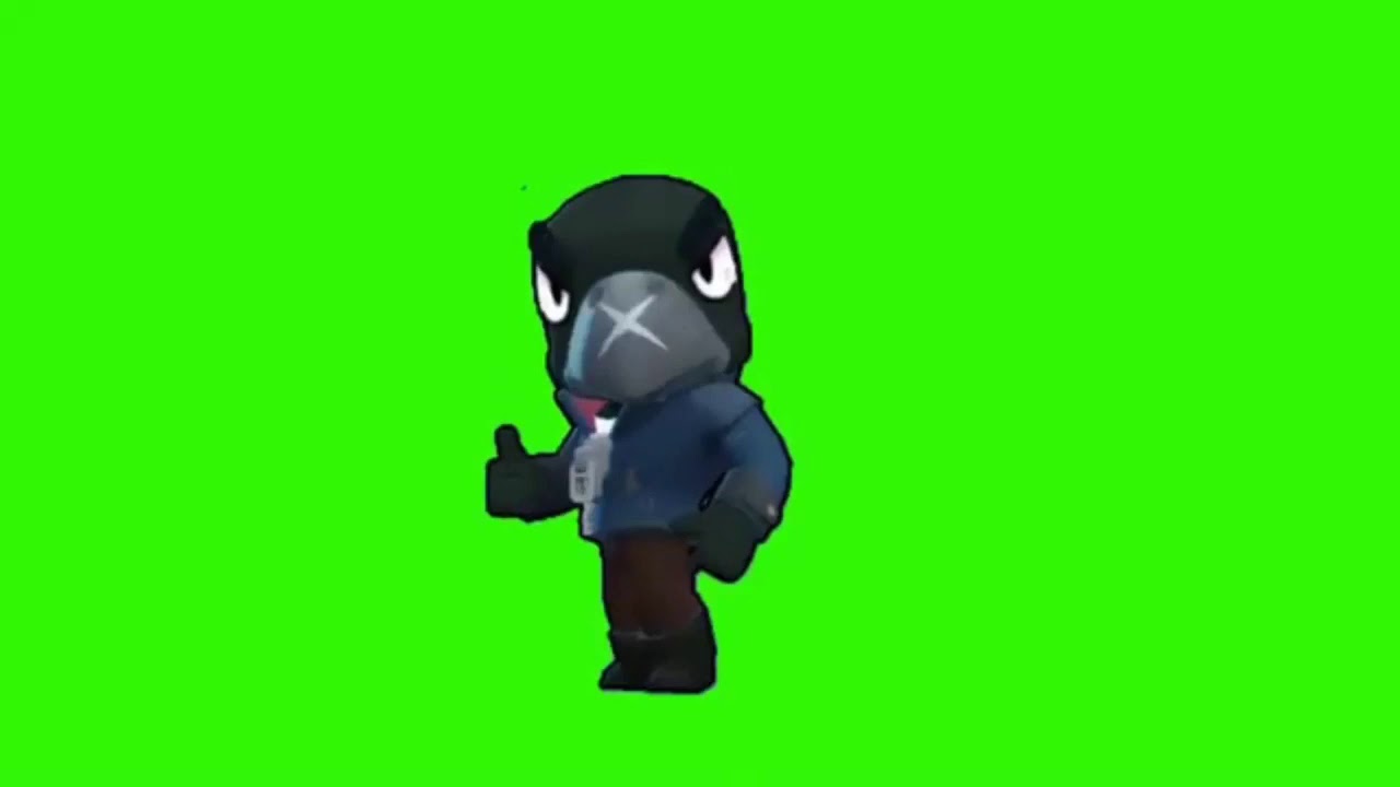 Vidéo fond vert effet brawl star sur le brawler corbac #6 - YouTube