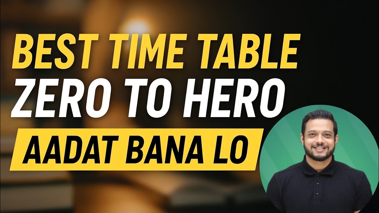 🎯 “Best Time Table for Students | Study Motivation | Zero to Hero ...