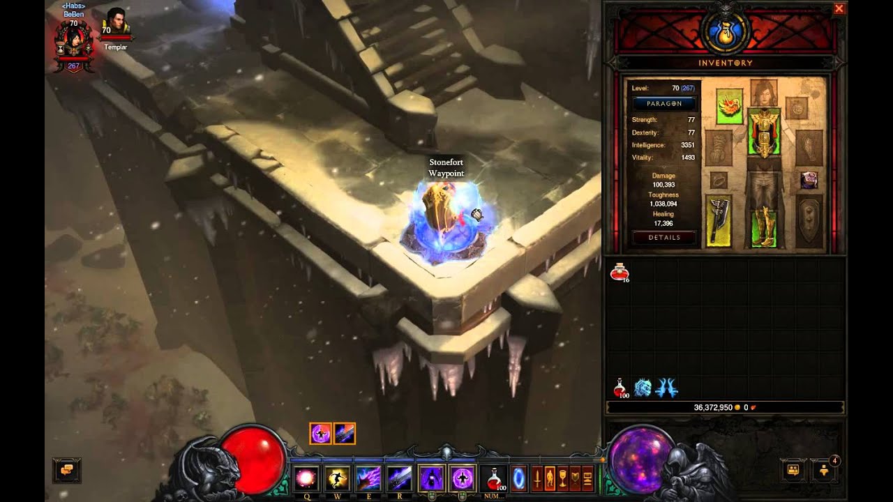 Diablo 3 Wizard Firebird's Finery 4 set bonus HARDCORE - YouTube