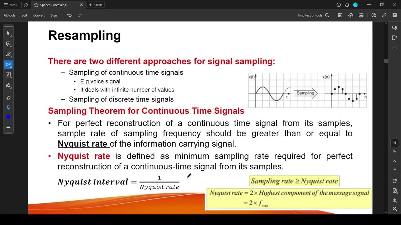 Speech Processing - Lecture 1 (Intro, Signals Classification ...