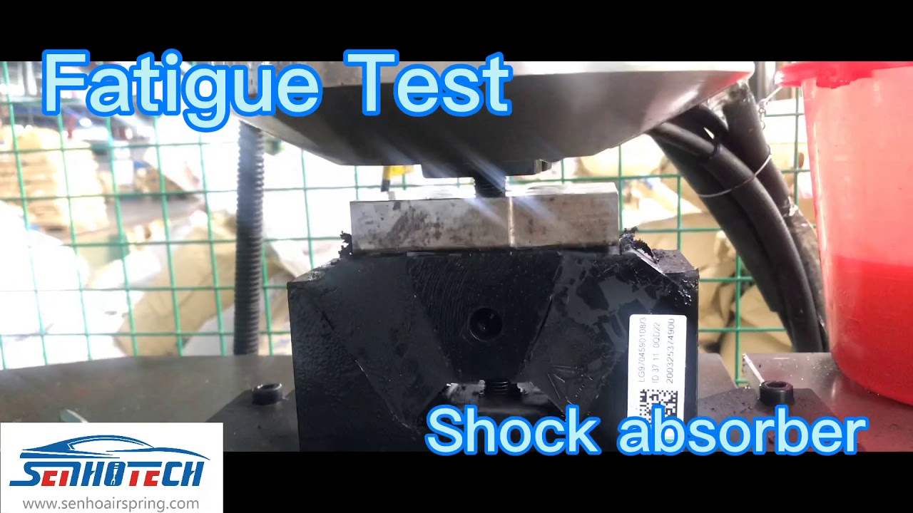Fatigue test of shock absorber - YouTube