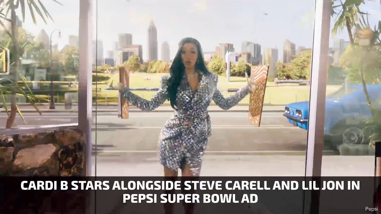 Cardi B, Steve Carell And Lil Jon In Pepsi Super Bowl Ad - YouTube