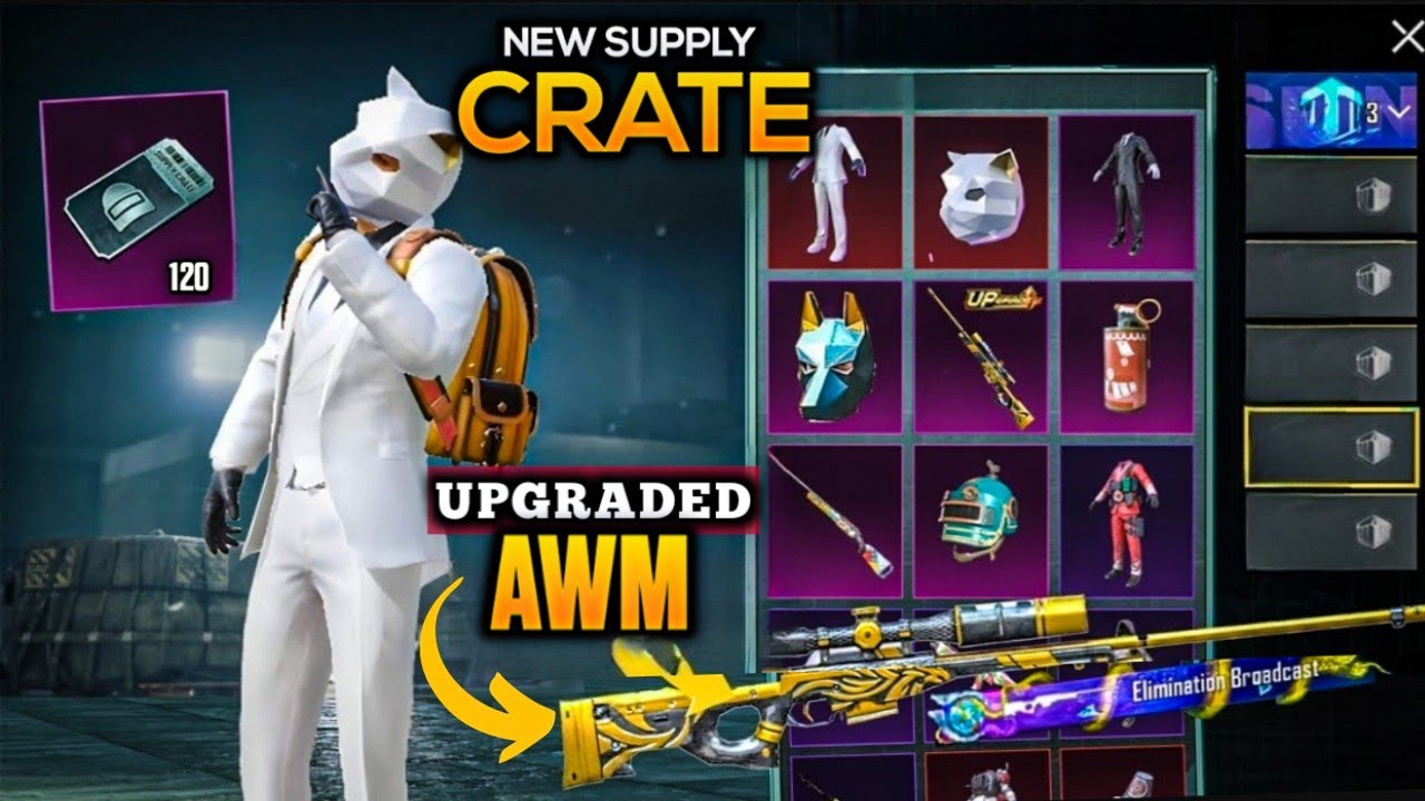 New Supply Crate Leaks Is Here - PUBG MOBILE New Upgraded Awm Skin ...