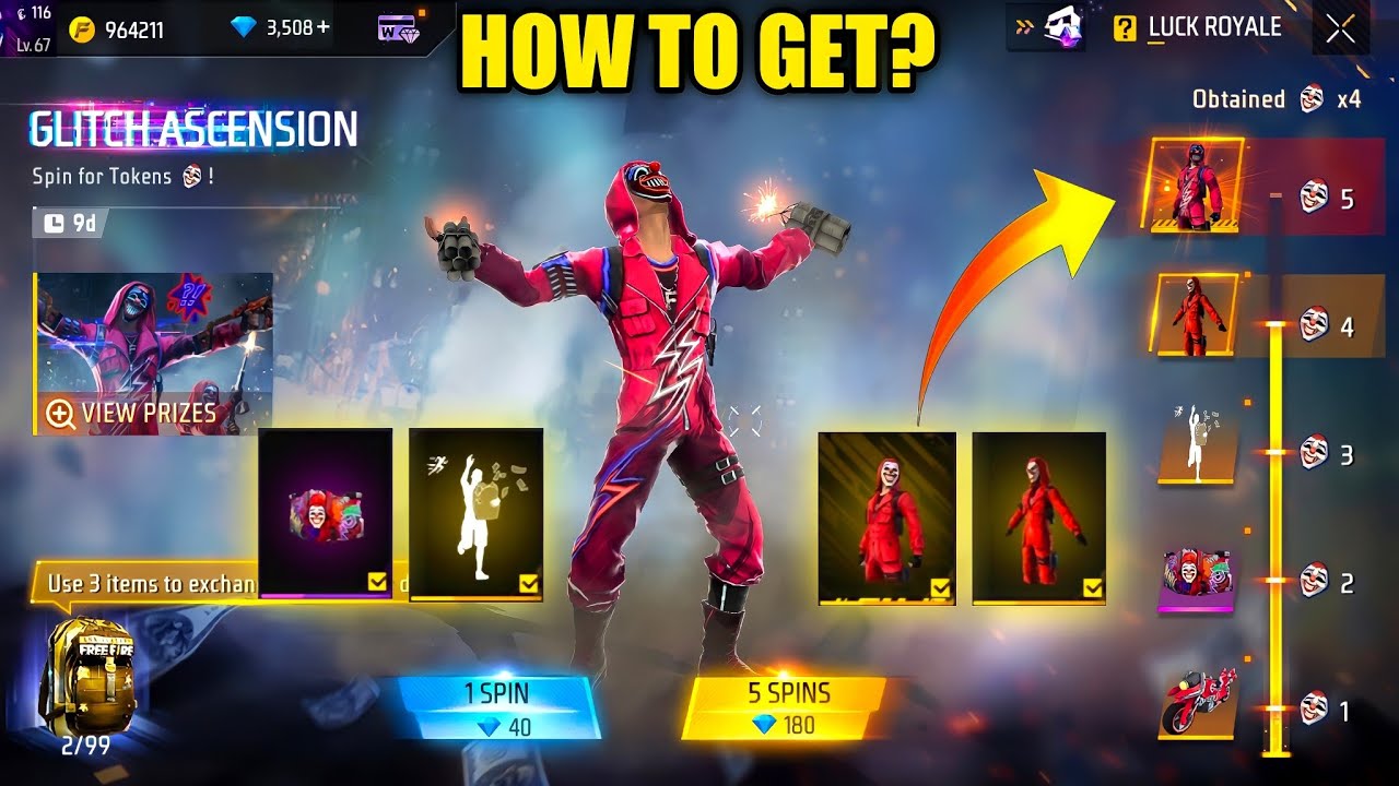 NEW NEON CRIMINAL TOWER| CRIMINAL BUNDLE RETURN FREE FIRE| RED CRIMINAL ...