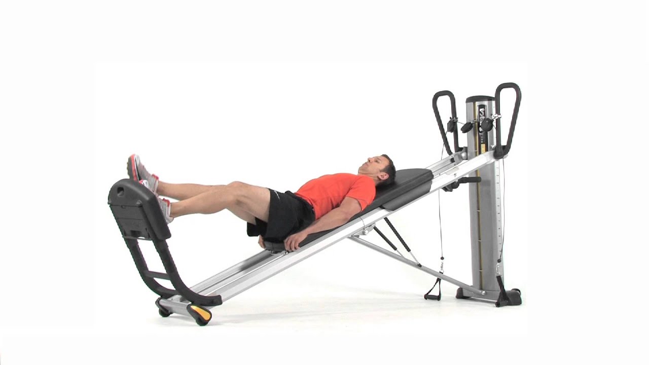 Total Gym Exercise: Upright Supine - Squat Progressions - YouTube