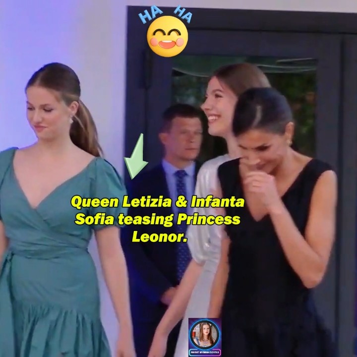 Queen Letizia & Infanta Sofia teasing Princess Leonor. - YouTube
