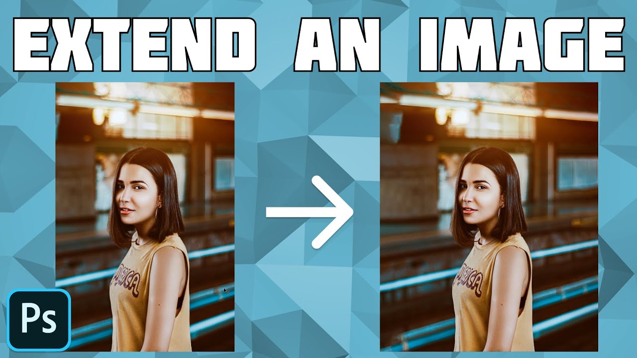 How to Extend an Image in Adobe Photoshop! Content Aware Scale in ...