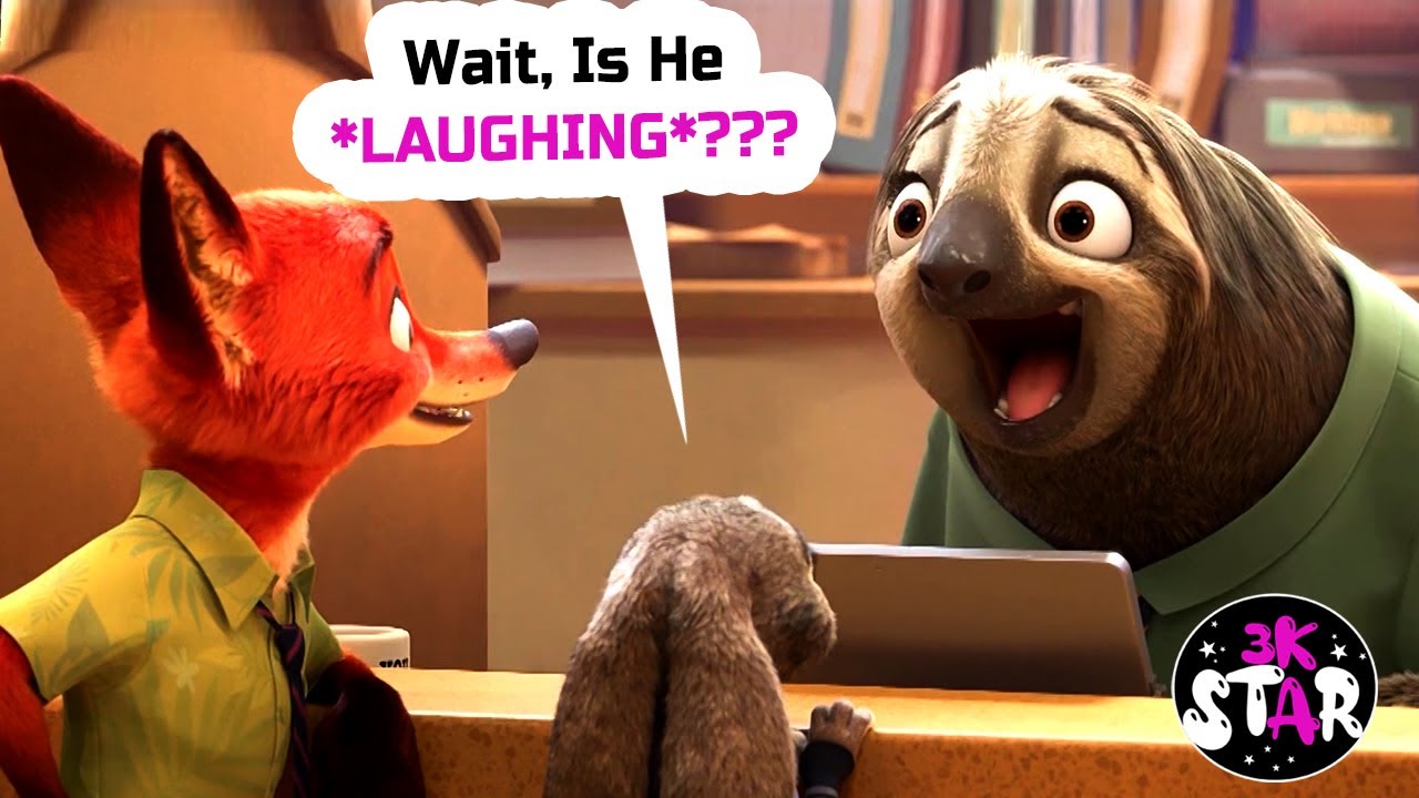 ZOOTOPIA - Sloth Slow Motion Comedy video #exclusive_video #funnyscene ...