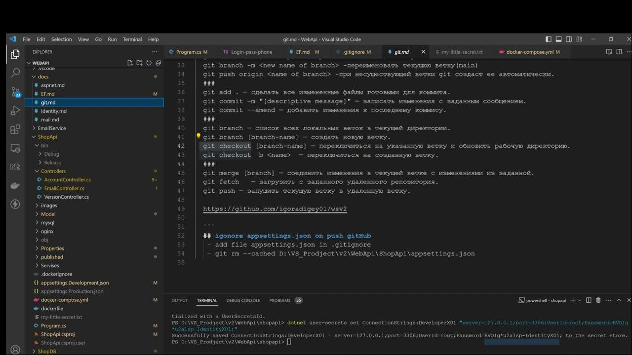 appsettings environment user secret docker compose - YouTube