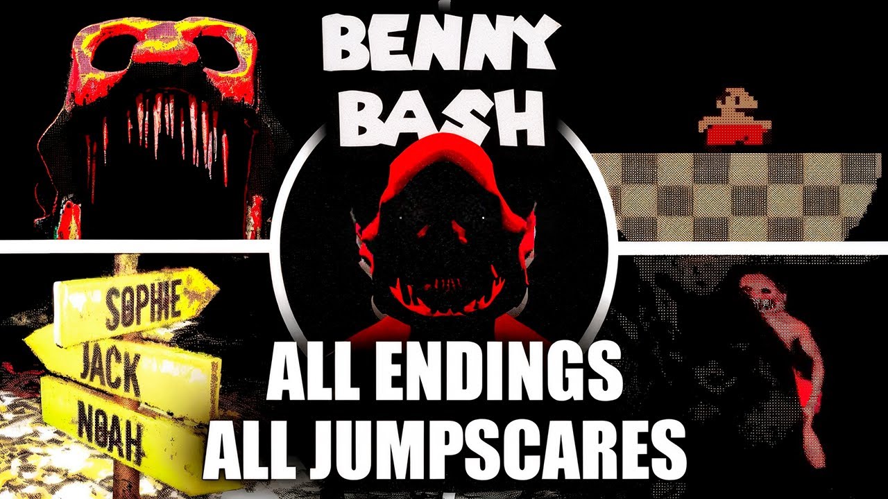 Benny Bash - All Endings & All Jumpscares (Showcase) - YouTube