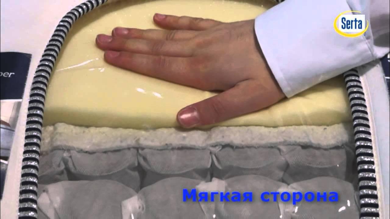 Анатомический матрас Serta Sanders - YouTube