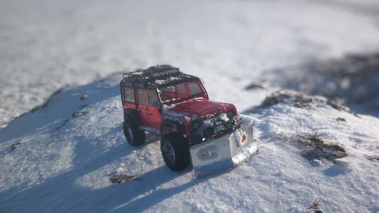 Traxxas TRX-4M Snow Run! (With Snow Plow!) - YouTube